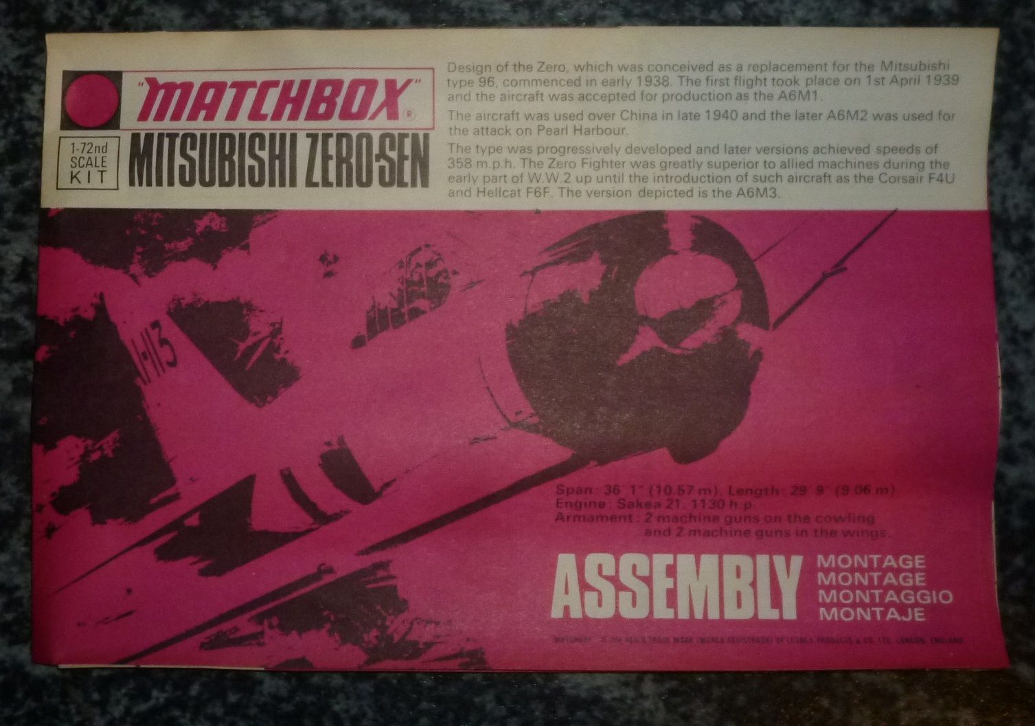 Mitsubishi Zero PK-4 - Finished - Matchbox GB II - Britmodeller.com