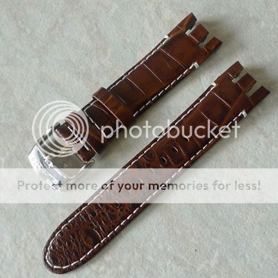 Swatch Irony Retrograde 23 mm Leather Replacement Band Strap Cold Hour.