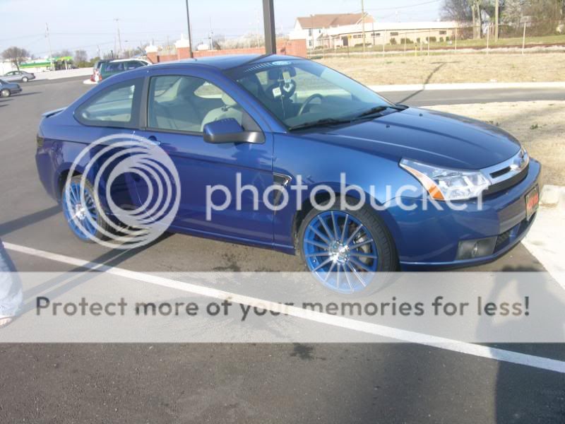 New 18 inch blue rims on my 08 | Focus Fanatics Forum