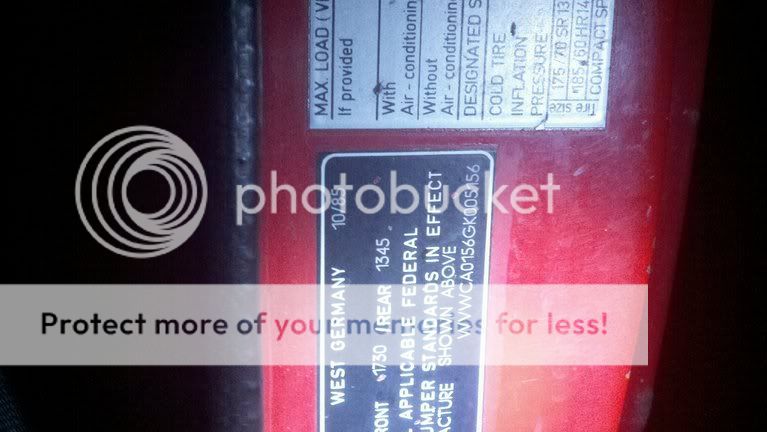 Your Cabriolet's Build Date | VW Vortex - Volkswagen Forum