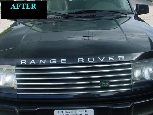 1995-2002 RANGE ROVER CHROME GRILLE TRIM 1996 1997 1998 1999 2000 2001 ...