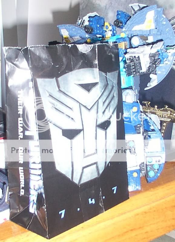 Transformers Movie Promotion Begins - Movie Theater Popcorn Bags ...