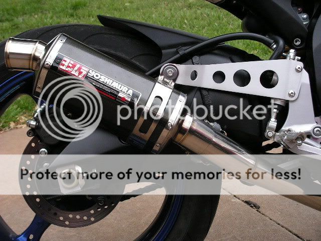My bike w/ custom Yoshi Cyclone (chopped 4" & lo mount) | Suzuki GSX-R ...